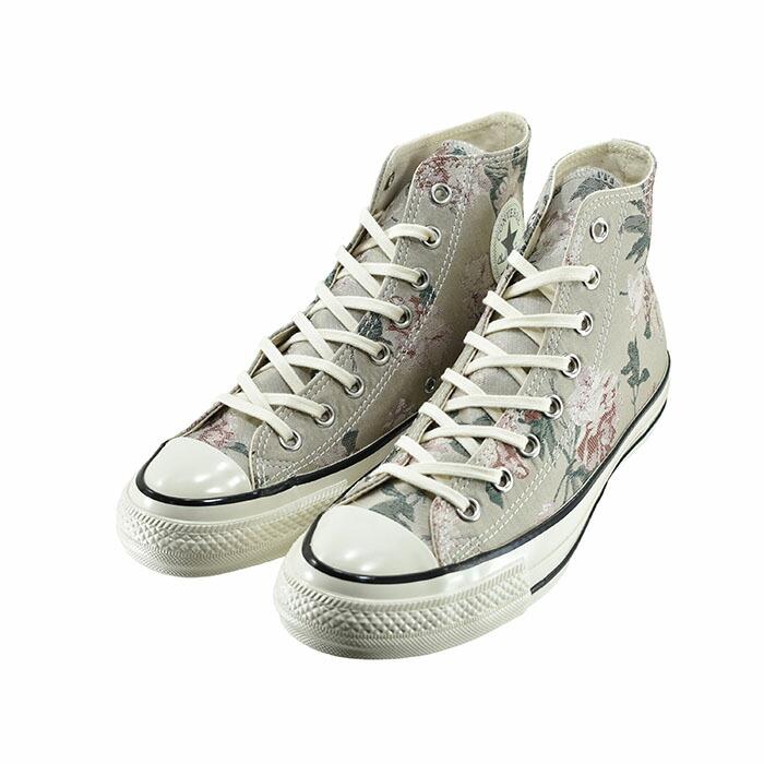 CONVERSE コンバース ALL STAR US FLOWER HI オールスター フラワー (ベージュ(〜24.5cm ...