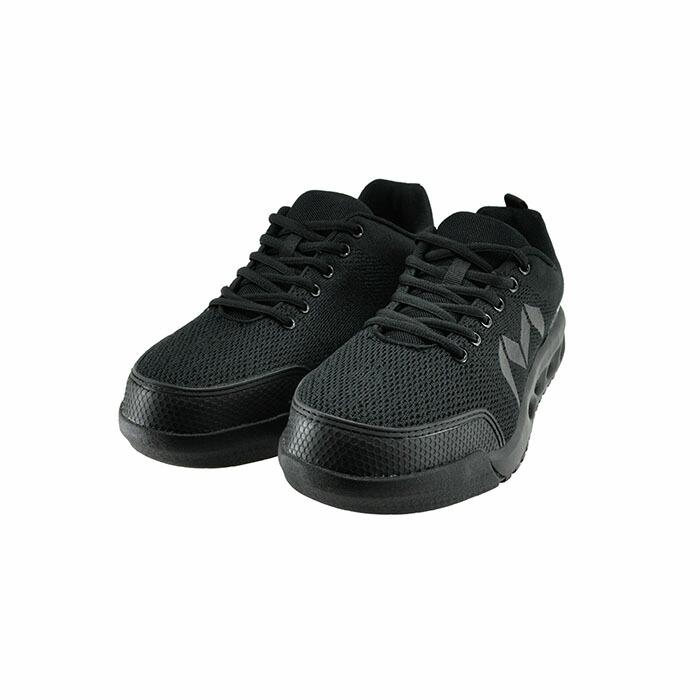 mandom 送料込み 【取り寄せ可】マンダム MANDOM KNIT マンダムニット 4E EEEE 通気性 耐油底 安全先芯入り 安全靴 作業靴 (BLACK(25cm ...