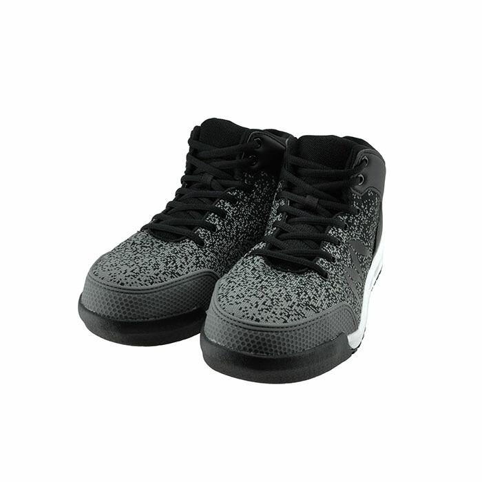 mandom 送料込み 【取り寄せ可】マンダム MANDOM KNIT マンダムニット 4E EEEE 通気性 耐油底 安全先芯入り 安全靴 作業靴 ワーク (GRAY/BLACK ...