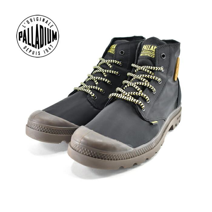PALLADIUM（パラディウム） PALLADIUM PAMPA PUDDLE LITE WPD+ パンパ パドル ライト ウォーター プルーフ＋ 防水 撥水 レインシューズ (BLACK ...