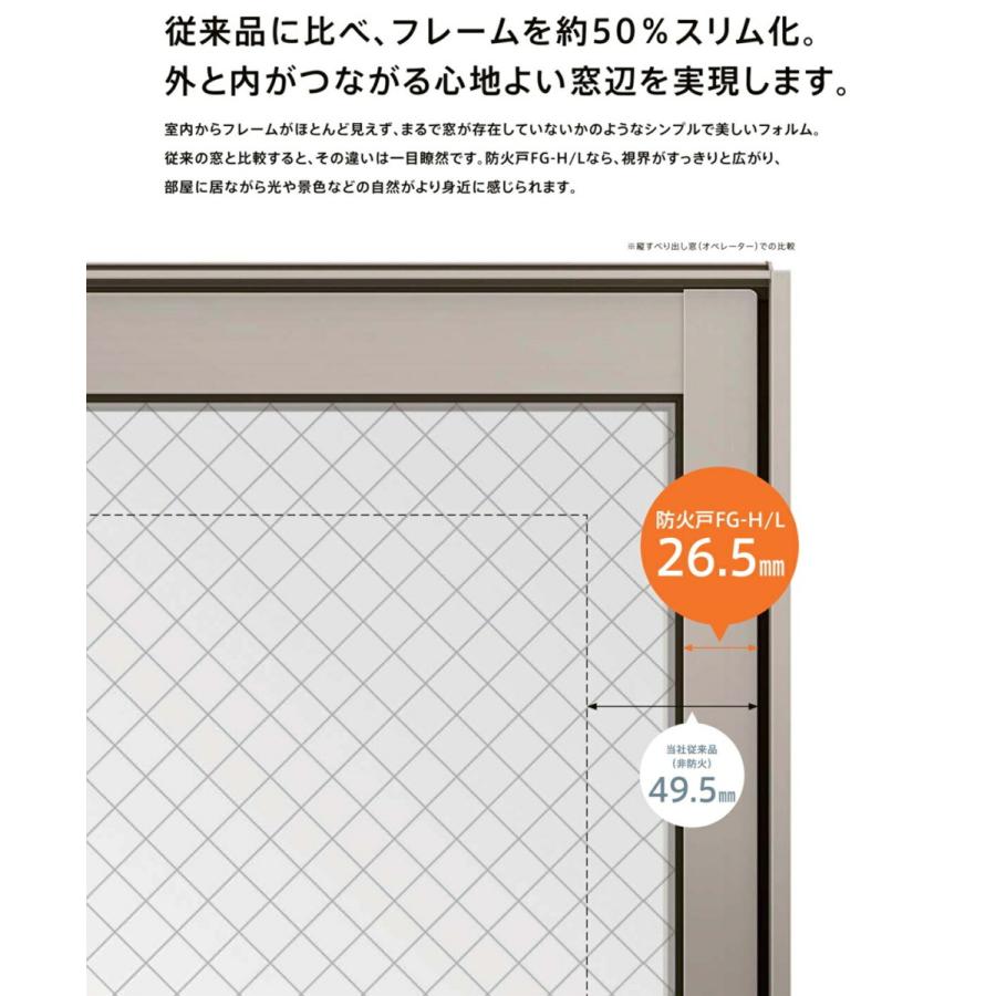 防火戸FG-H FIX窓 内押縁タイプ 060057 LIXILリクシル サッシ Low-E 障子 DIY リフォーム 断熱 窓 アルミ樹脂複合 PGペアガラス : 2000891 : サッシ ...