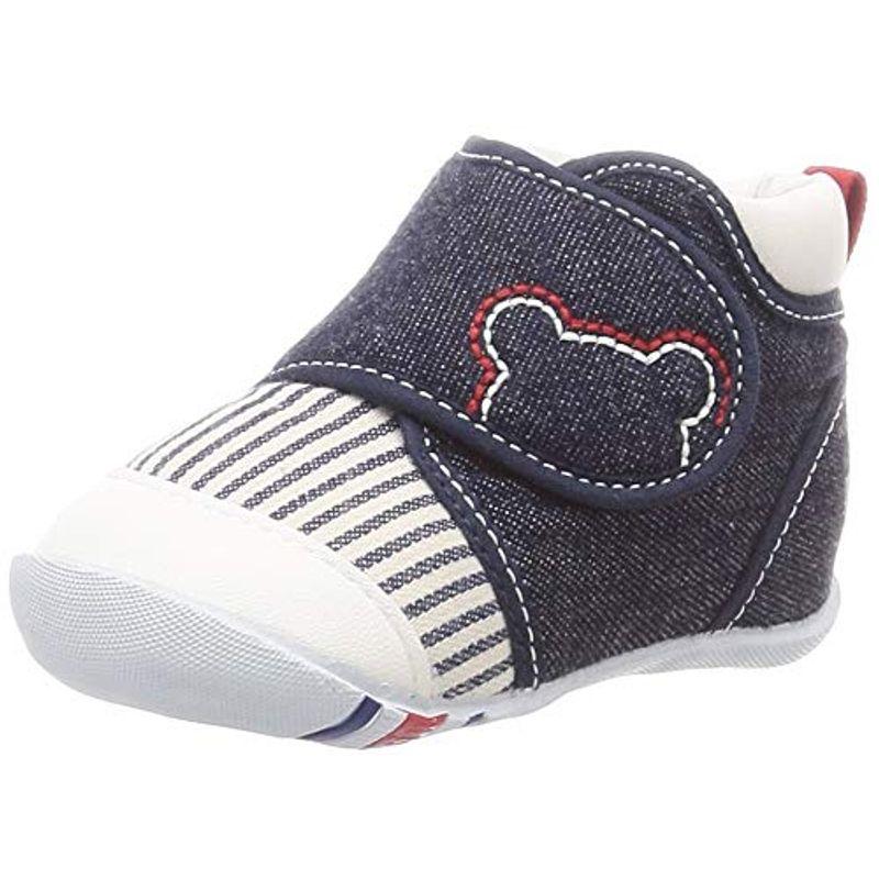 MiKiHOUSE ミキハウス ベビーシューズ 10-9385-820 インディゴブルー 11.0 cm :20230708023308 ...