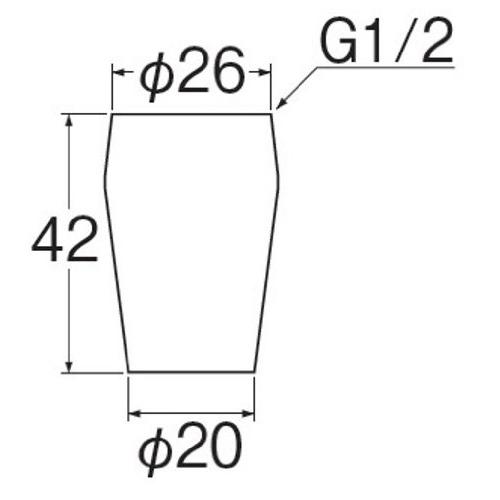 SANEI 回転ホース金具 シャワーヘッド側 PU86Tブレードホース用 G1/2 PU86TF : サテライト - 通販 - Yahoo!ショッピング