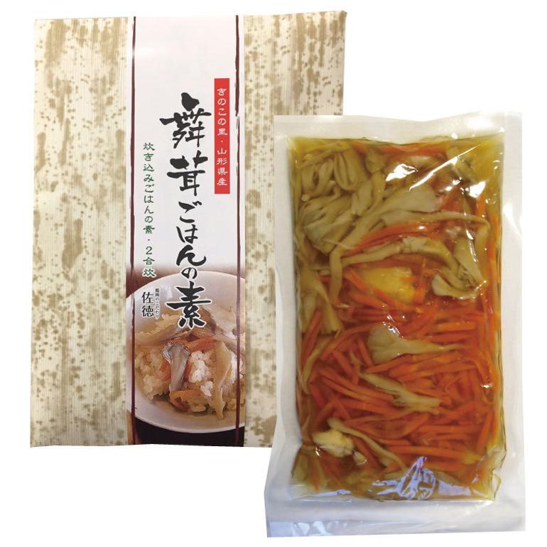 舞茸 ご飯の素 160g2合炊き 山形県鶴岡市産 ごはんの素 保存料着色料不使用 食の都庄内 : 安心とおいしさが詰まったお祝いおこわの店佐徳 - 通販 - Yahoo!ショッピング