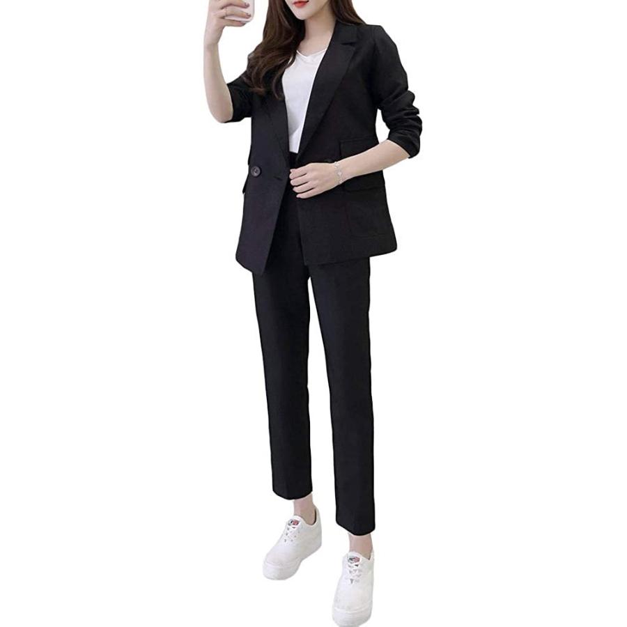 チーアン Tiann パンツスーツ レディース ジャケット パンツ 2点セット テーラードジャケット ビジネススーツ セット(sd16405 ...