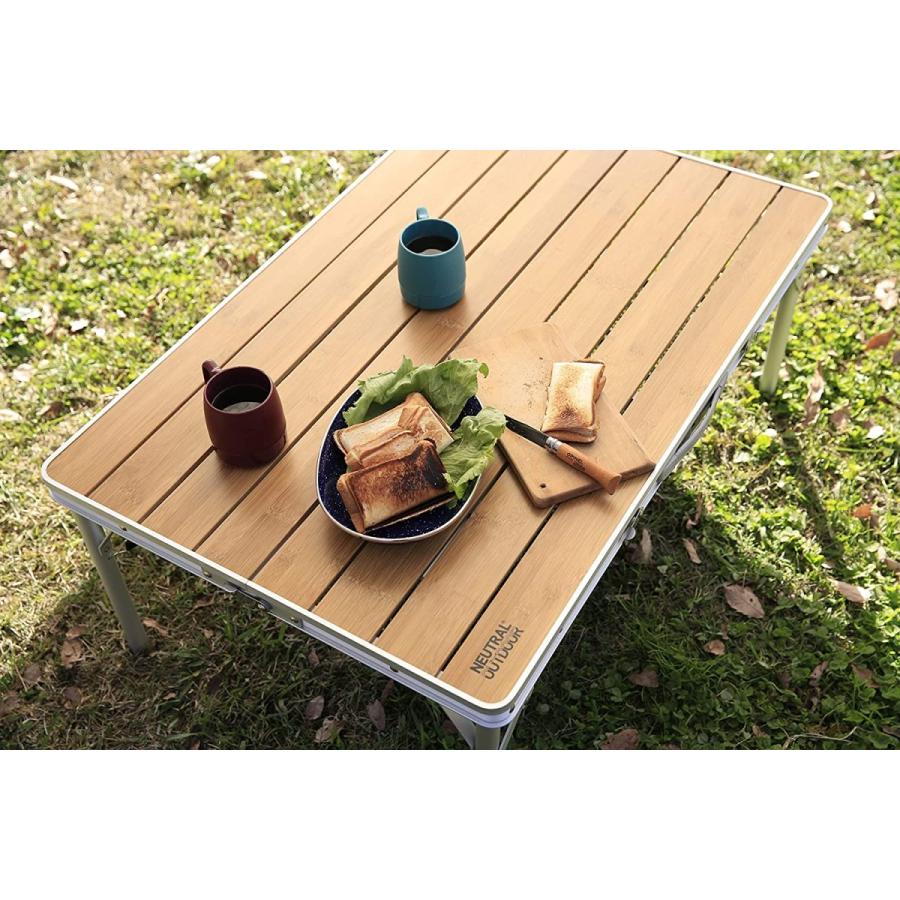NEUTRAL OUTDOOR(ニュートラルアウトドア) 天然竹使用の折り畳みキャンプテーブル NT-BT01 バンブーテー(uc237) : ストーンオークガーデン - 通販 - Yahoo ...