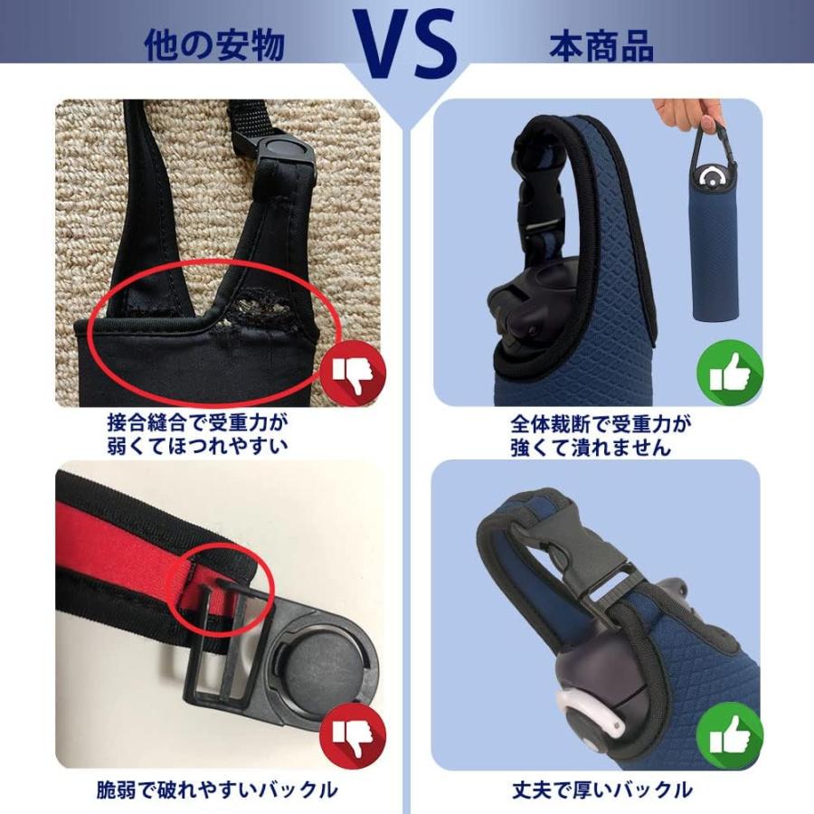 水筒カバー 保冷 断熱 500ml 600ml 魔法瓶用 ペットボトル ホルダー 手提げ 斜めかけ ショルダー ストラップ (xx112) : ストーンオークガーデン - 通販 - Yahoo ...