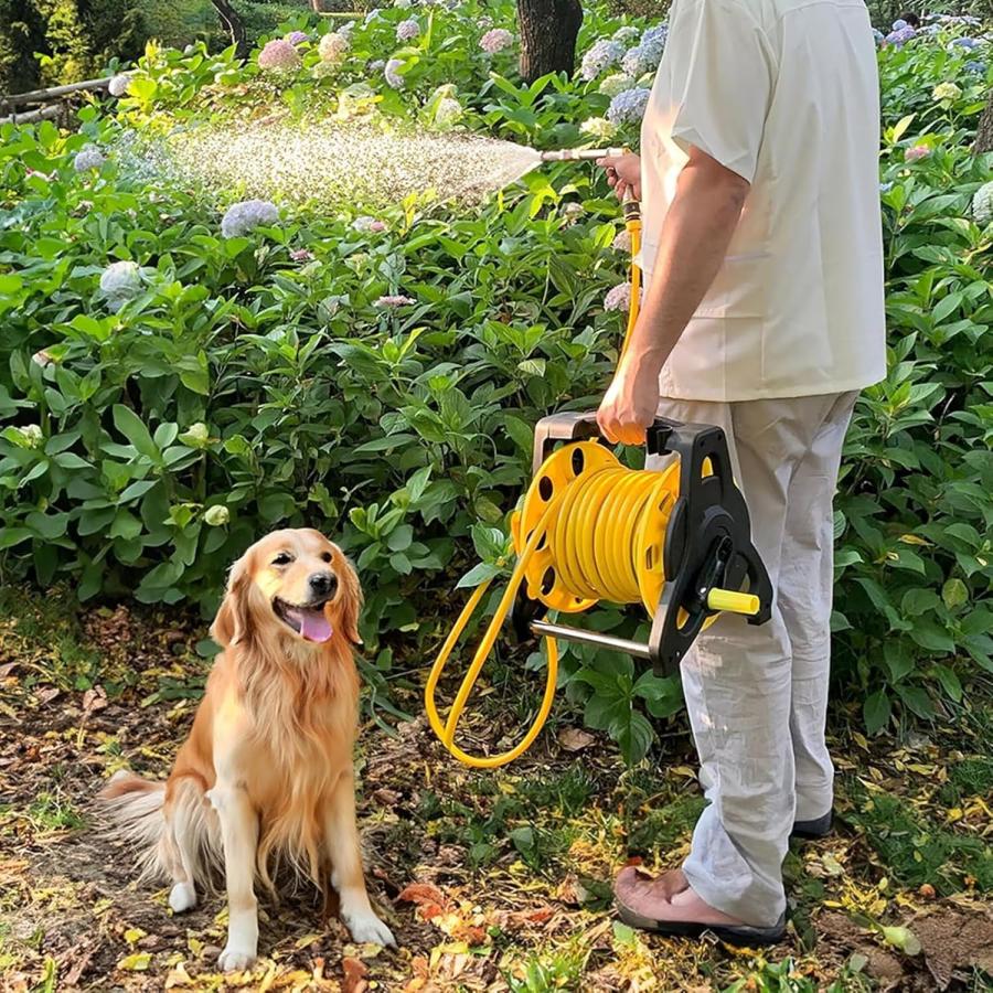 ホースリール ホース 10m 15m 20m 25m 30m 35mホース内径12mm ガーデンホースセット 耐圧 耐熱 耐寒(ya312) : ストーンオークガーデン - 通販 ...