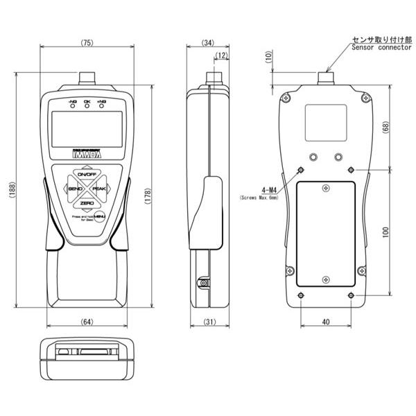 イマダ ZTS-DPU-500N センサーセパレート型デジタルフォースゲージ 使用最大荷重500N : 測定器専門の佐藤商事ヤフー店 - 通販 - Yahoo!ショッピング