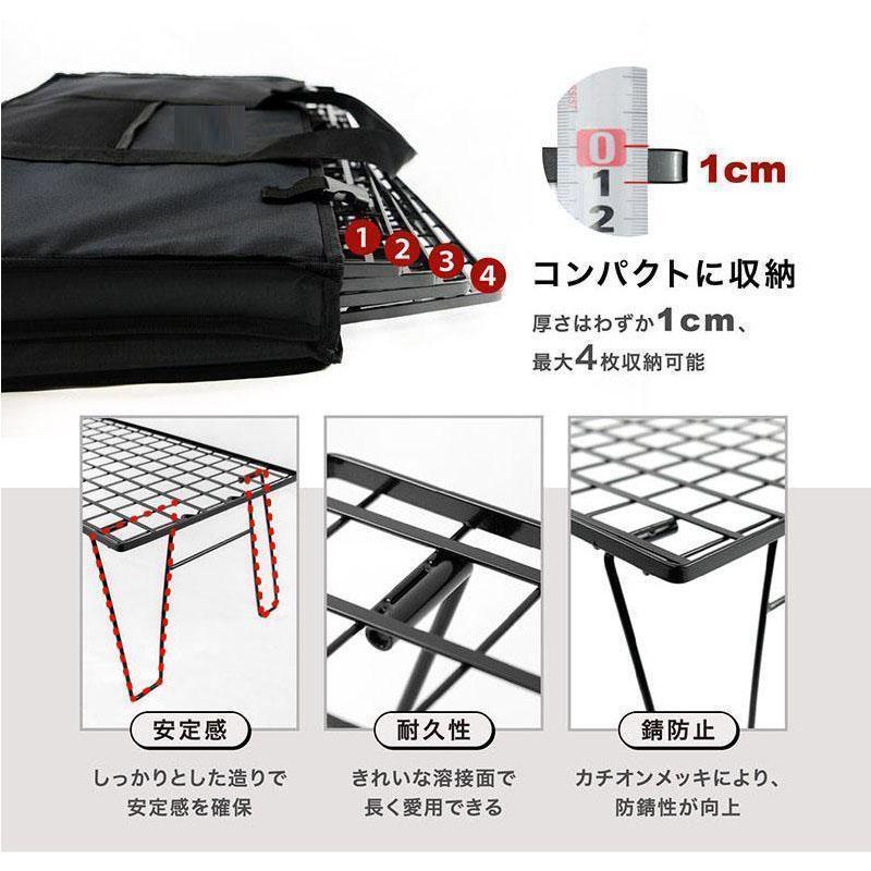 フィールドラック キャンピングラック 収納ケース付き 天板付き マットブラック コンパクトアウトドアテーブル 折りたたみ テーブル棚 : サトウ商店 - 通販 - Yahoo!ショッピング