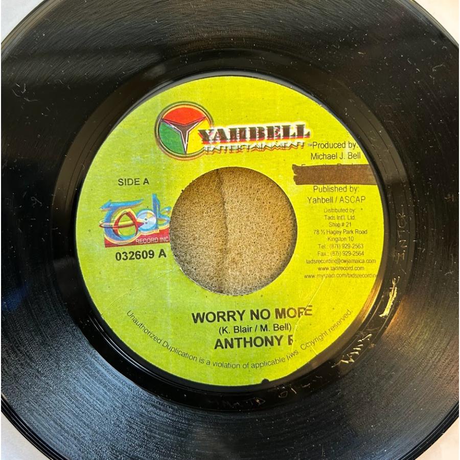 【7】ANTHONY B/WORRY NO MORE :namiep20230320-7:サツキBOOKS - 通販 - Yahoo!ショッピング