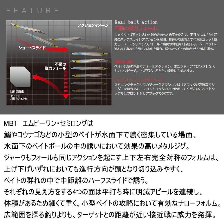 MB1 セミロング 180g シービーワン CB ONE メタルジグ エムビーワン : SAURUSKINGヤフー店 - 通販 - Yahoo!ショッピング