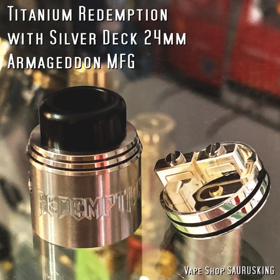 Titanium Redemption with Silver Deck 24mm by Armageddon MFG *正規品*VAPE ...