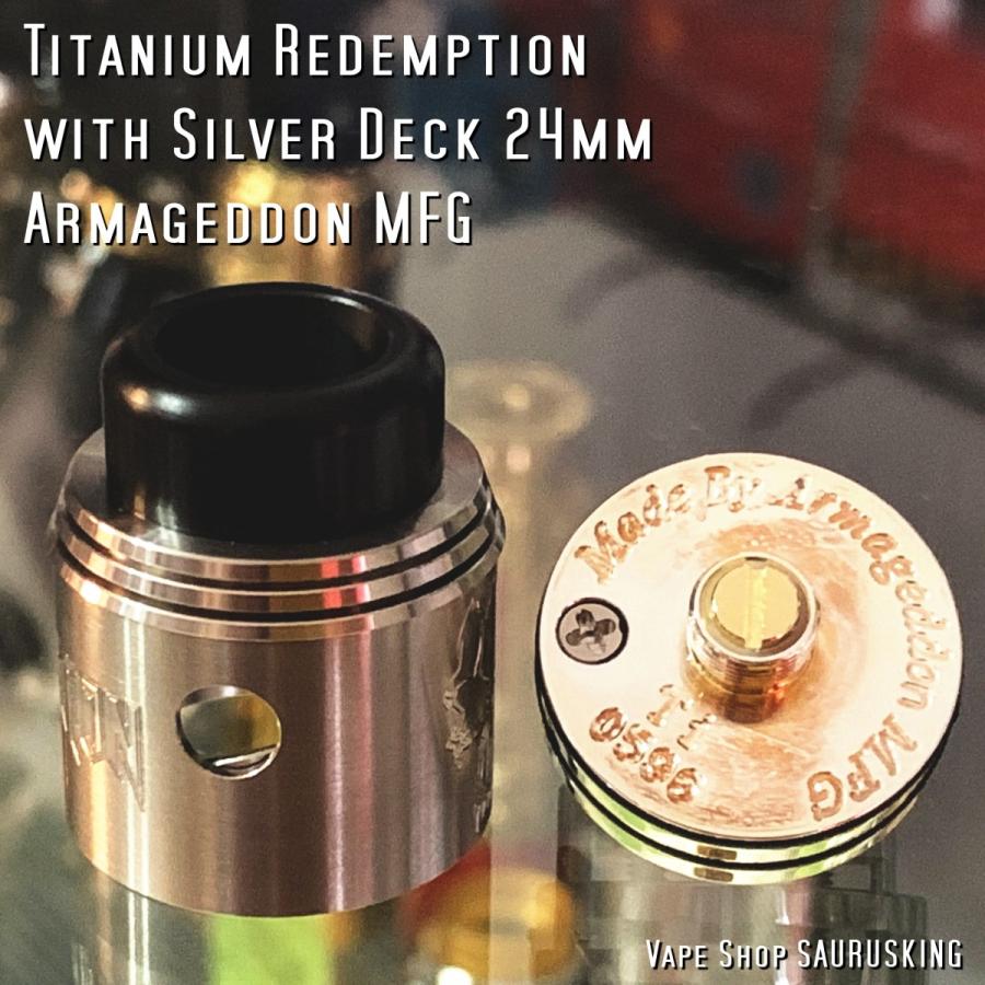 Titanium Redemption with Silver Deck 24mm by Armageddon MFG *正規品*VAPE ...
