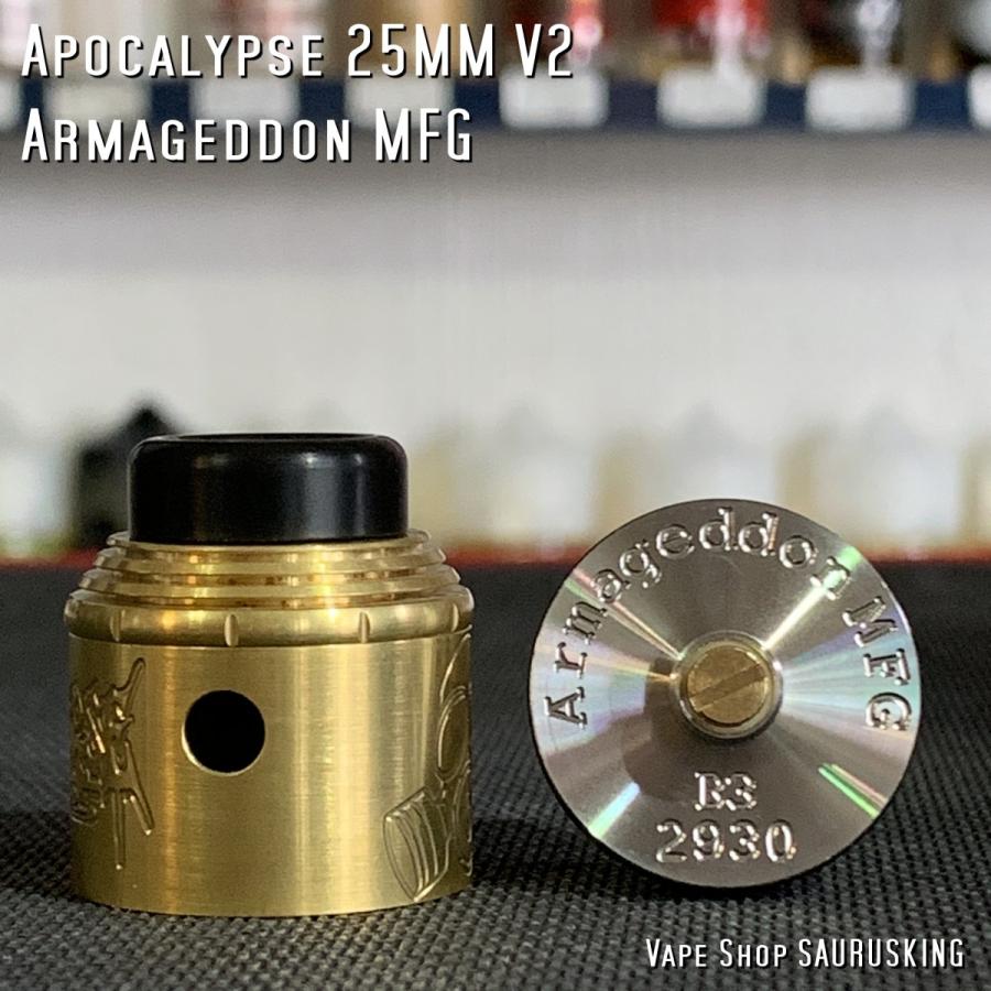 Apocalypse 25mm V2 Brass by Armageddon MFG *正規品*VAPE : SAURUSKINGヤフー店 ...