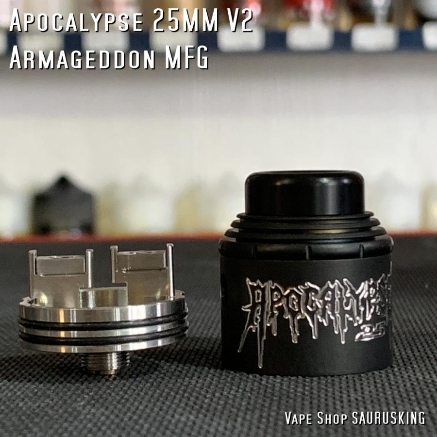 Apocalypse 25mm V2 Black by Armageddon MFG *正規品*VAPE : SAURUSKINGヤフー店 ...