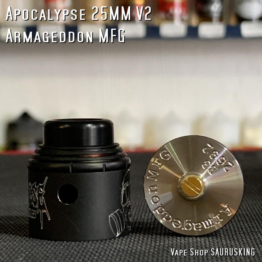 Apocalypse 25mm V2 Black by Armageddon MFG *正規品*VAPE : SAURUSKINGヤフー店 ...