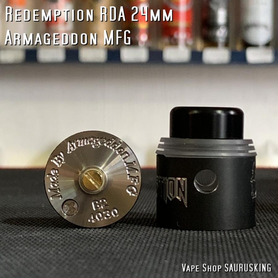 Redemption RDA 24mm Black by Armageddon MFG *正規品*VAPE : SAURUSKINGヤフー店 ...