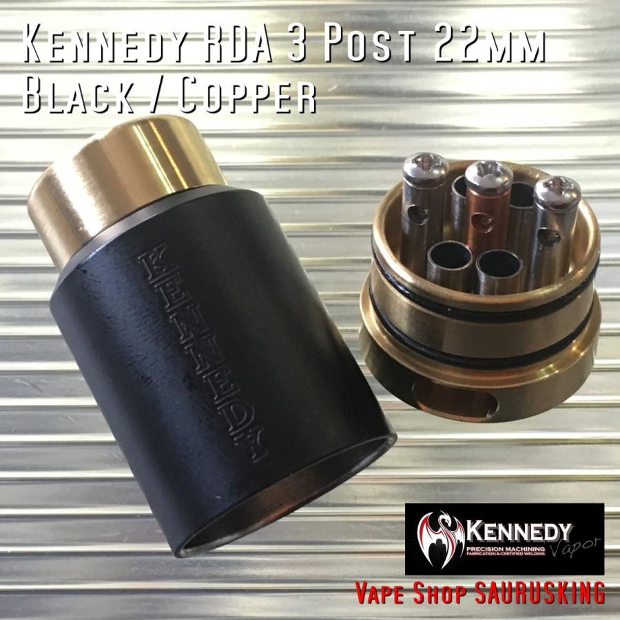 Kennedy RDA 3 Post 22mm Black Bress / ケネディー VAPE *正規品* : SAURUSKINGヤフー店 ...
