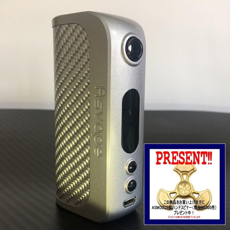 Asvape Strider VO75 TC Box Mod / Silver アスベイプ ストライダー シルバー*正規品*VAPE BOX ...
