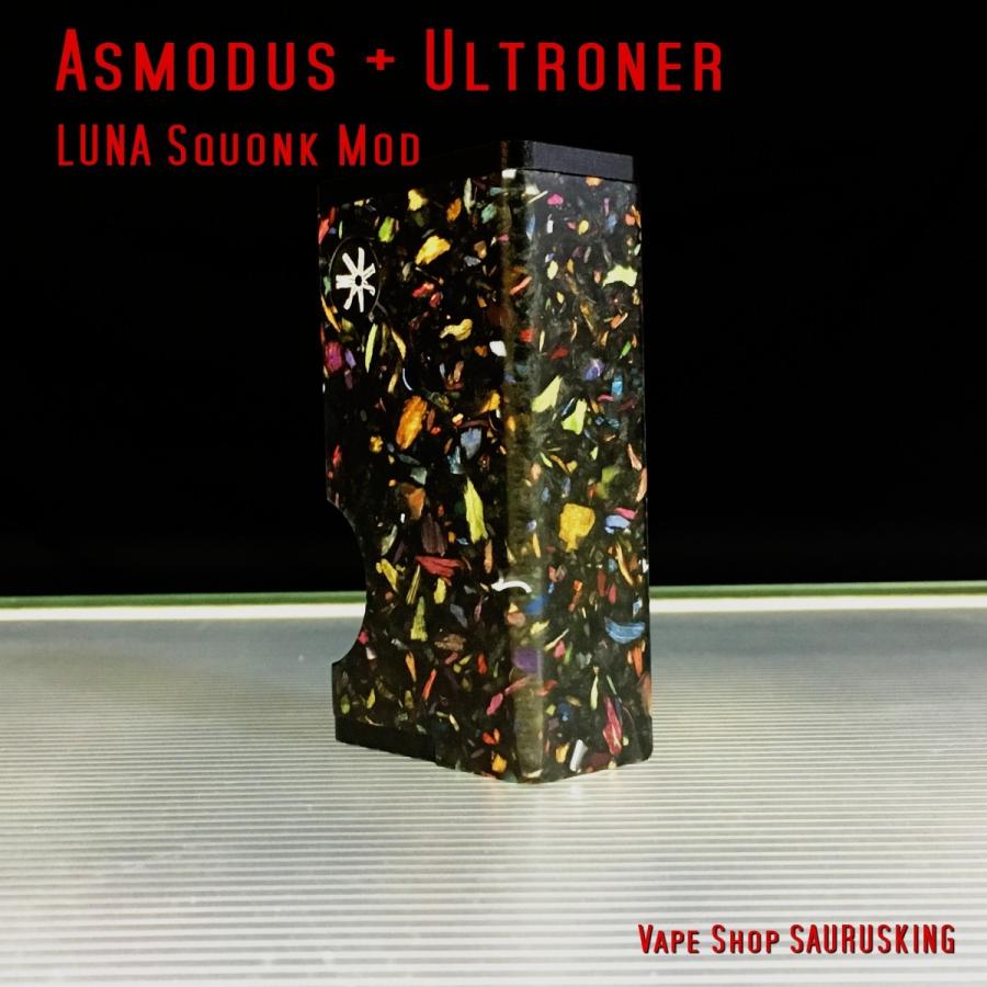 Asmodus + Ultroner LUNA Squonker Box Mod MOZAIC Edition Black / アスモダス ...