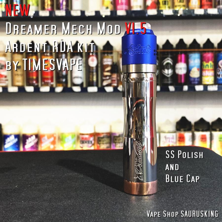 Dreamer Mech Mod V1.5 + Ardent RDA kit [SS+Blue] by Timesvape / タイムズベイプ ...
