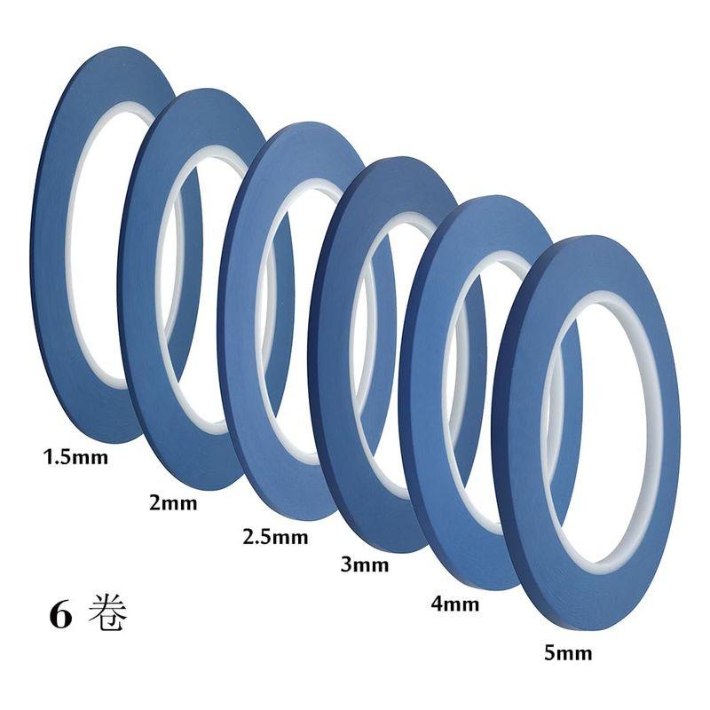 マスキングテープ 高耐熱塗装マスキングテープ (曲線用) 車両塗装養生テープ ビニール基材 ブルー 1.5mm 2mm 2.5mm 3mm : サボイア - 通販 - Yahoo!ショッピング