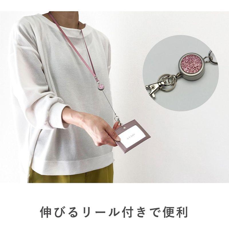 A.Y.Judie ネックストラップ リール付 グリッターサテン ネイビー s09-002 S202375 : サボイア - 通販 - Yahoo!ショッピング