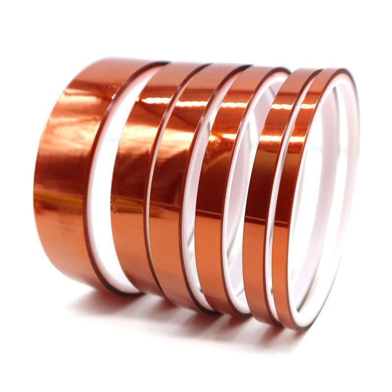 RICISUNG 耐熱テープ カプトンテープ 電子工作 ポリイミドテープ 高温対応 絶縁耐熱テープ 基板 昇華テープ 250℃~320℃ 高 : サボイア - 通販 - Yahoo!ショッピング