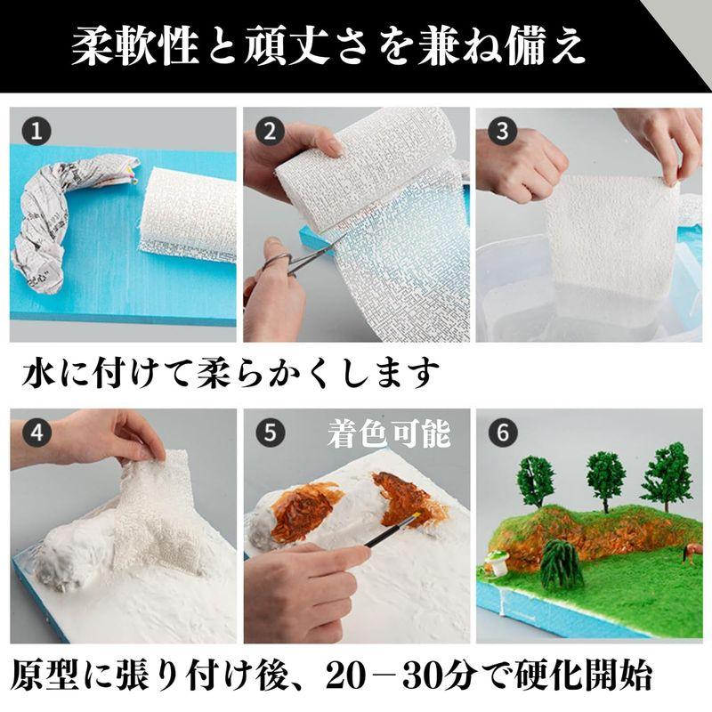 Quikaboo プラスタークロス 石膏ボード 石膏テープ 補修 穴埋めパテ 10*450cm 4個セット 石膏 石こう クラフト クロス : 20231229133326-01594 ...