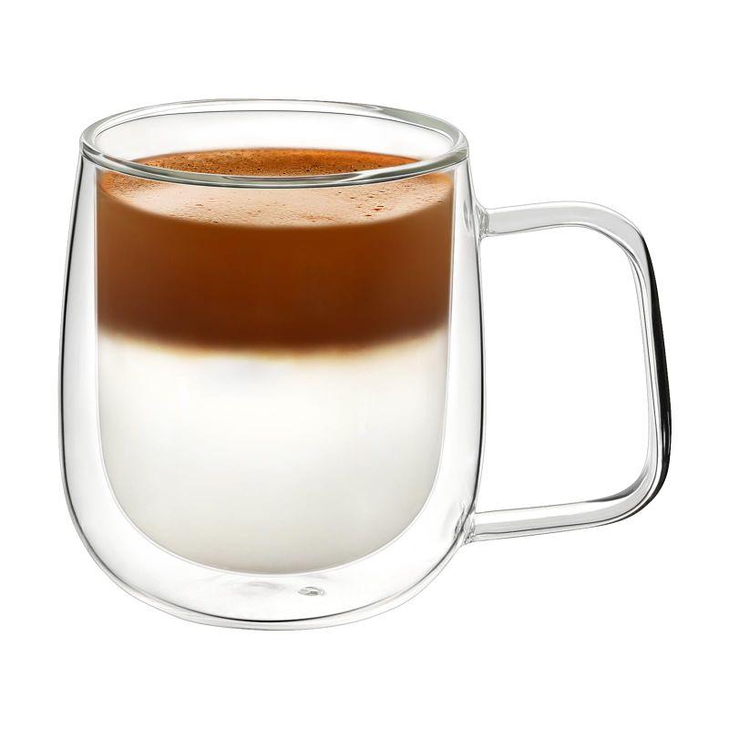 VKCHEF ダブルウォール グラスカップ 300ml 1個 二重構造 耐熱ガラス コーヒーカップ グラス マグコップ おしゃれ ティーカッ : サボイア - 通販 - Yahoo!ショッピング