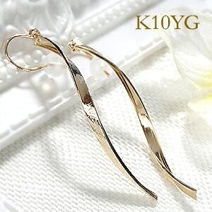 K10YG スターダスト ライン フックピアス 10k 10金 k10 地金ピアス フック アメリカンピアス ゴールド イエローゴールド SAP0108 : アトリエSAWA - 通販 ...