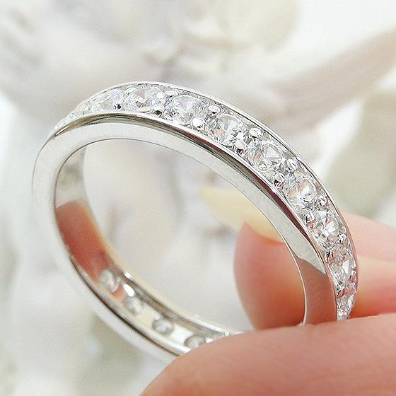 Pt900 1.5ctup ダイアモンド フルエタニティ リング ジュエリー レディース 指輪 プラチナ ダイヤモンド エタニティ 1.5ct フチあり 送料無料 刻印無料 SAR0191 ...