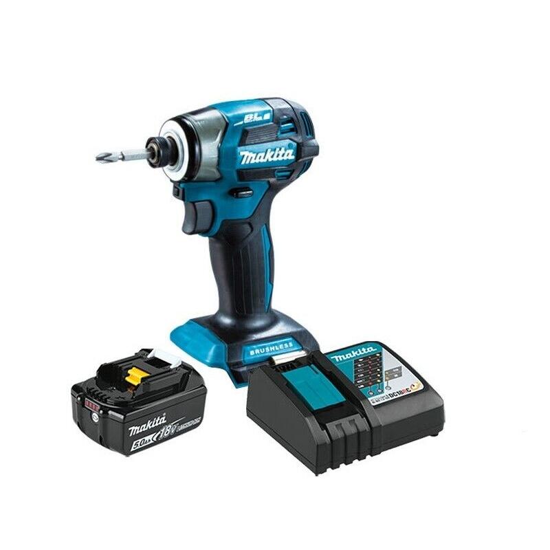 Makita DTD173 Impact Driver 18V 1x5.0Ah BL 6.35mm 180Nm LED 3800ipm Charger_220V : 305211534734 ...
