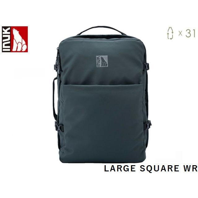 INUK イヌーク LARGE SQUARE WR ラージ スクエア ウォータープルーフ BLACK ブラック 黒 バックパック バッグ ...