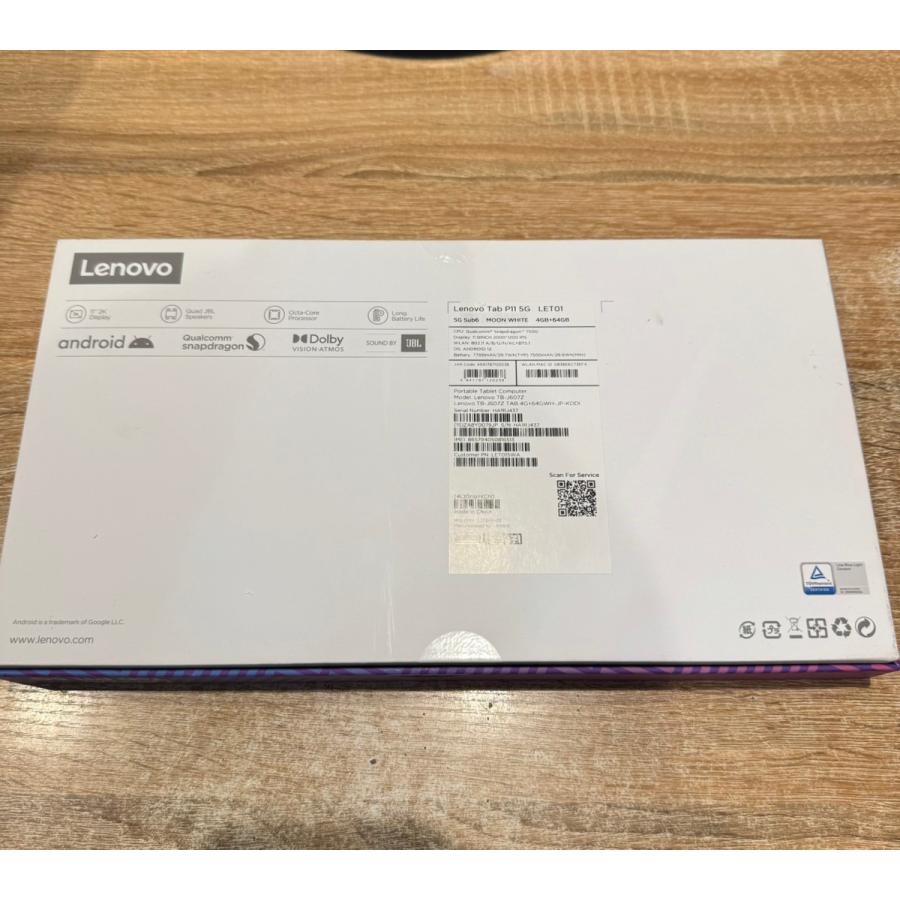 Lenovo 【中古正常品】Lenovo Tab P11 5G LET01 ムーンホワイト SIMフリー WiFi+Cellulerモデル TB-J607Z A078 : スマホ ...