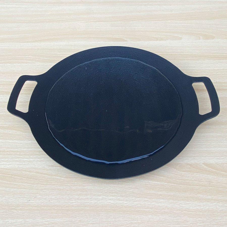 グリドル 鉄板 アウトドア プレート 丸型鉄板 フライパン 鉄鍋 JHQ IH対応 33cm バーベキュー IKE0924DA イノーブルコーティング : HINAストア - 通販 ...