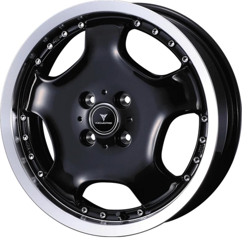 WEDS NOVARIS ASSETE D1 1545+45 4-100 BLK/P ソリオ MA27S・37S・47S、N BOX / N BOX+ BOX／ JF5・6対応 weds ...