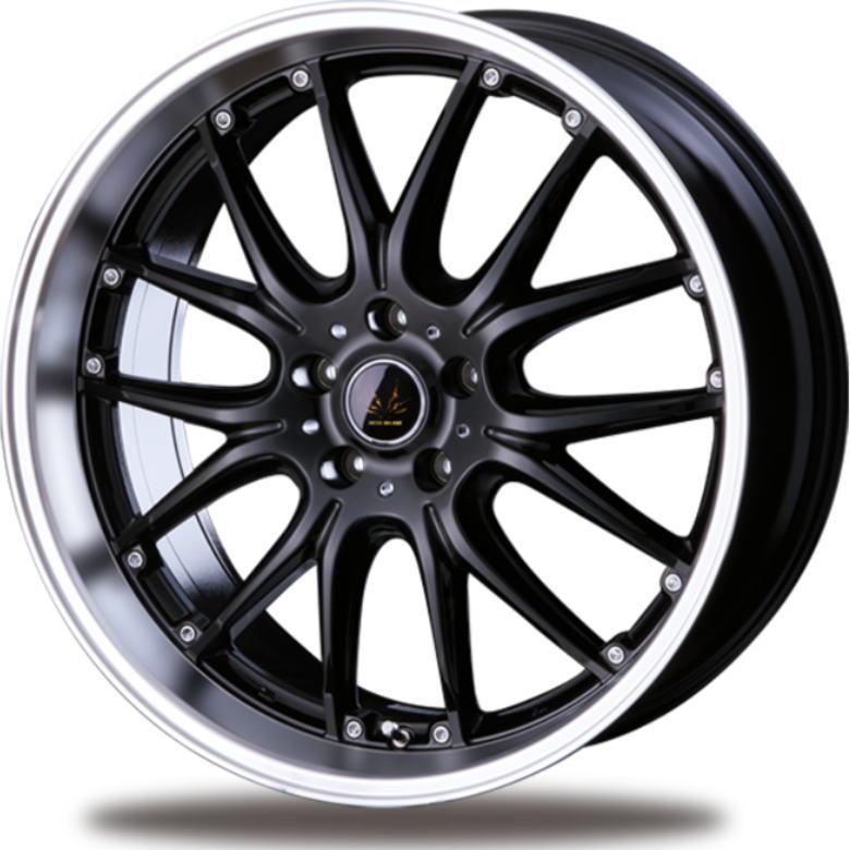 VOLTEC HYPER MS-RE 2085+45 5-114.3 BK/RP INTER MILANO アルミホイール [508] : スーパーブブ - 通販 - Yahoo!ショッピング