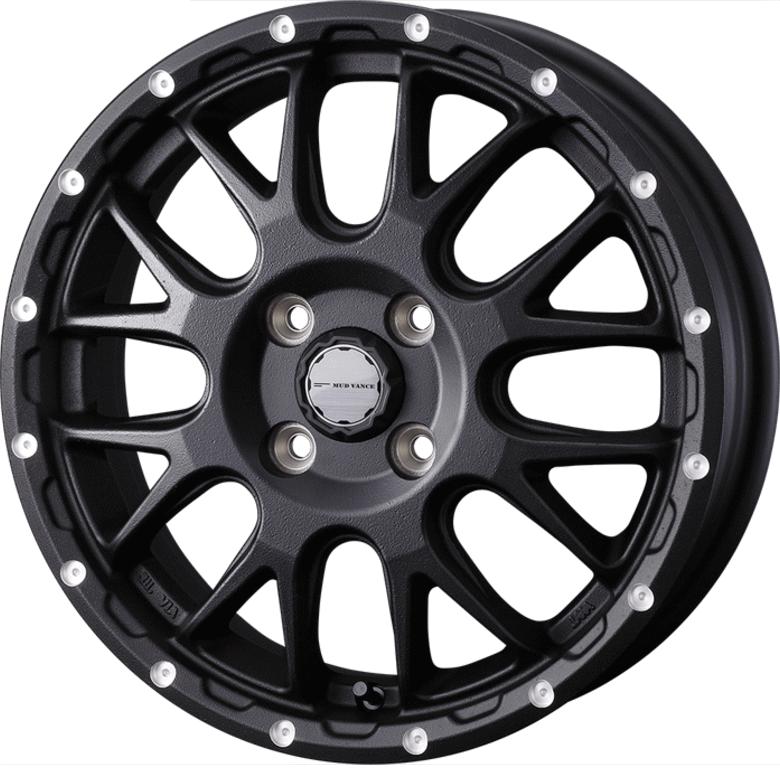 WEDS ADVENTURE MUD VANCE 08 1240+40 4-100 FBLK weds アルミホイール [507] : スーパーブブ - 通販 - Yahoo!ショッピング