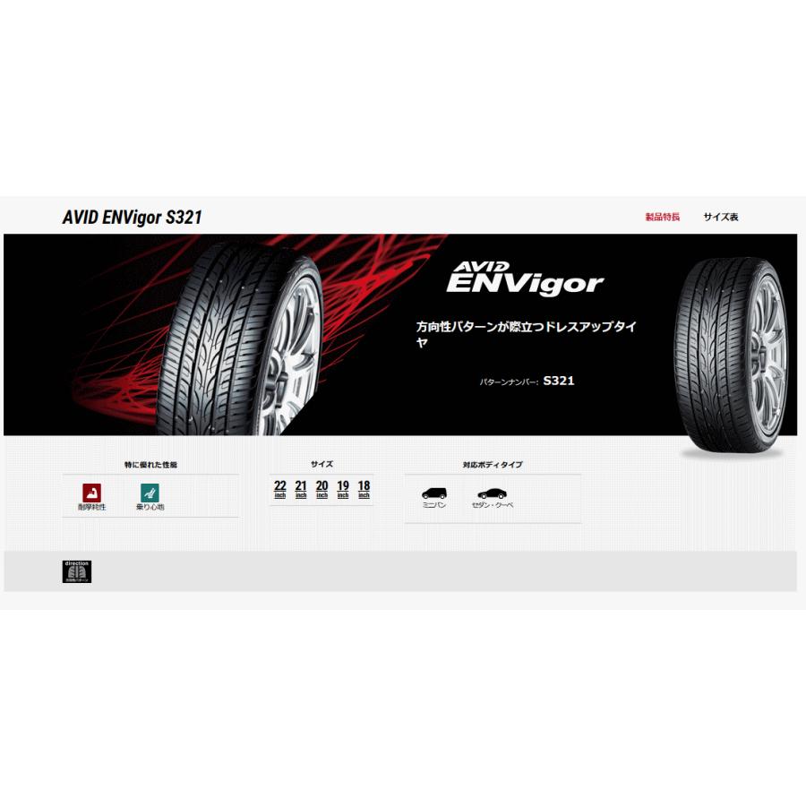 AVID ENVigor S321 245/40R20 99W XL YOKOHAMA サマータイヤ [409] (f : s321018 : スーパーブブ - 通販 - Yahoo!ショッピング