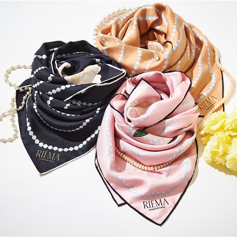レディース シルク スカーフ 88cm スクエア 横浜 RIEMA 母の日 プレゼント ギフト Xmas 誕生日 スカーフ親善大使 リエマ : E thread - 通販 - Yahoo!ショッピング