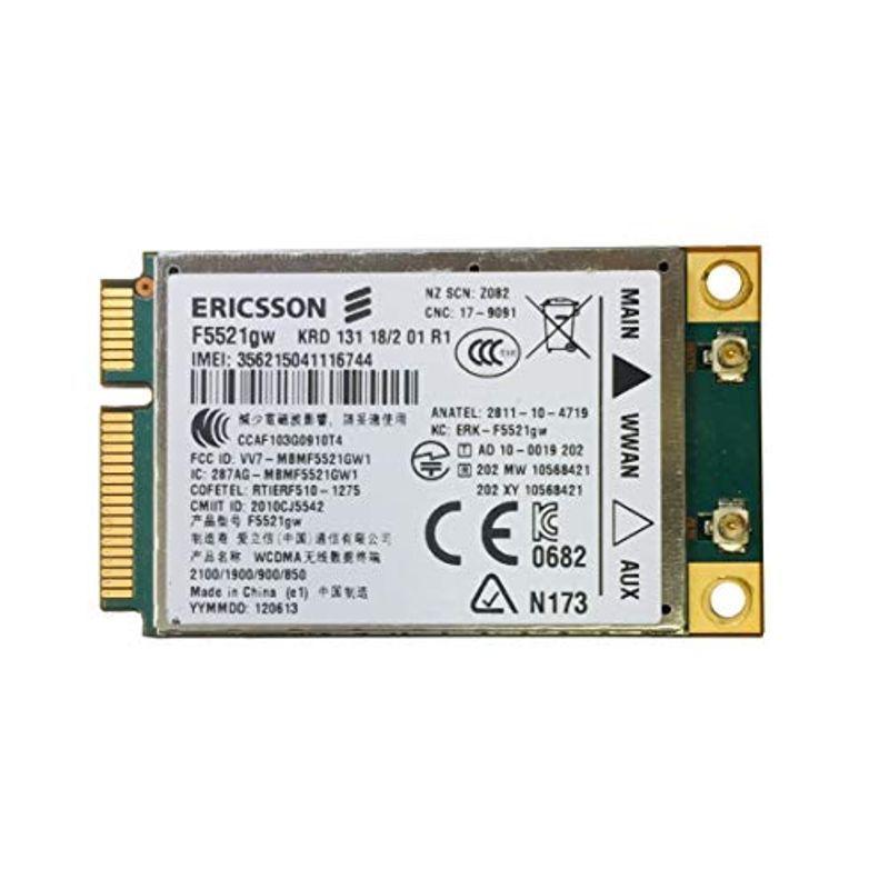 ERICSSON F5521gw HSPA+ 21Mbps WWAN GPS内蔵 3G ワイヤレスWANカード : スカーレット2021 ...