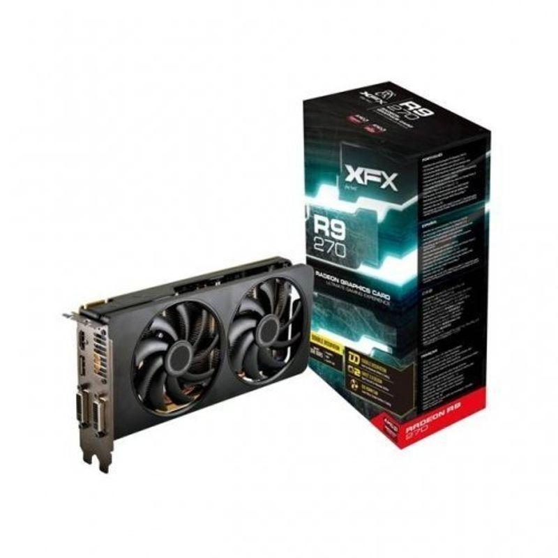 XFX AMD Radeon R9 270 Boost 2GB GDDR5 2DVIHDMIDisplayPort PCI-Expr ...