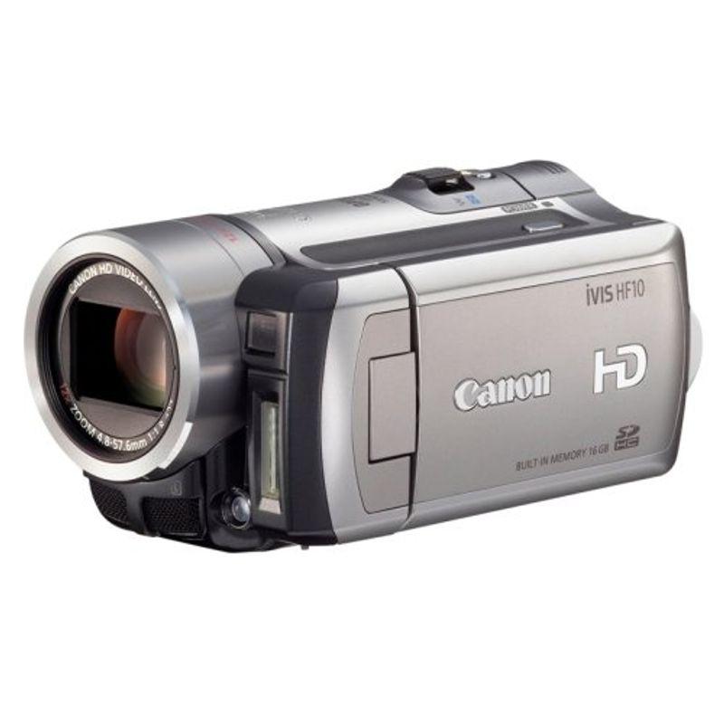 Canon フルハイビジョンビデオカメラ iVIS (アイビス) HF10 (内蔵メモリ16GB+SDカード) : スカーレット2021 ...