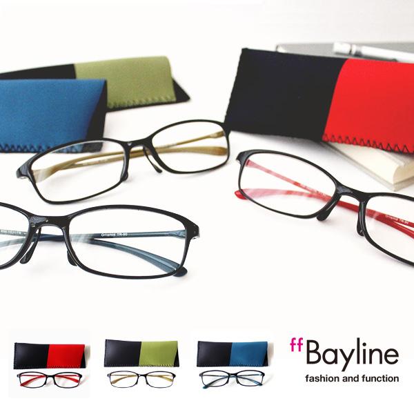 Bayline TR90 軽量フレーム スクエアフレーム バイカラー リーディンググラス 老眼鏡 おしゃれ ユニセックス 男女兼用 超軽量 ソフトケース プレゼント : 老眼鏡 アクセサリー ...