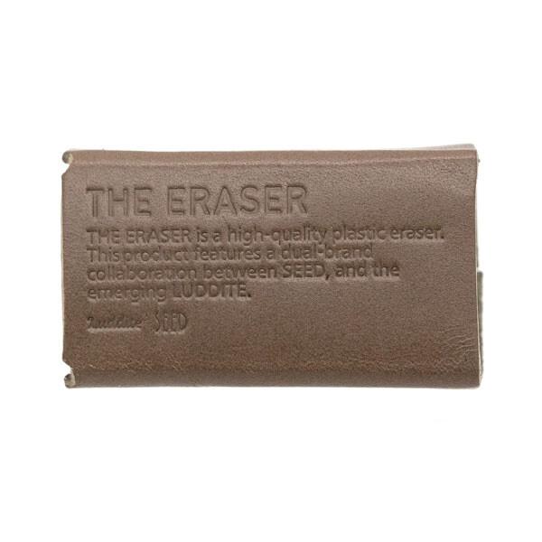 消しゴムカバー THE ERASER Leather Model Buttero ブッテーロ Luddite×SEED グレージュ 牛革 ...