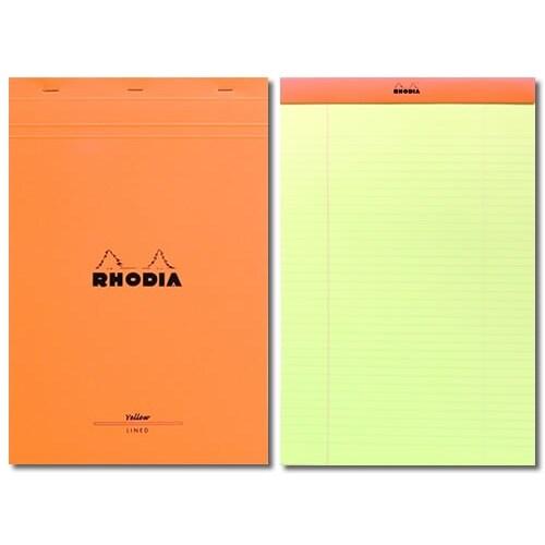 ブロックロディア No.19 オレンジ 横罫(イエロー) cf19660 A4+ [01] 〔合計1100円以上で購入可〕 : スクール ...