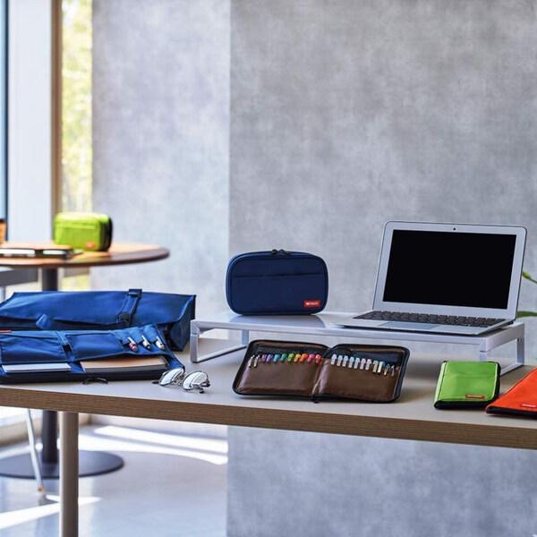 LIHIT バッグ イン ワイドA4 A-7559-11 藍 [02] 〔合計1100円以上で購入可〕 : スクールサプライ - 通販 - Yahoo!ショッピング