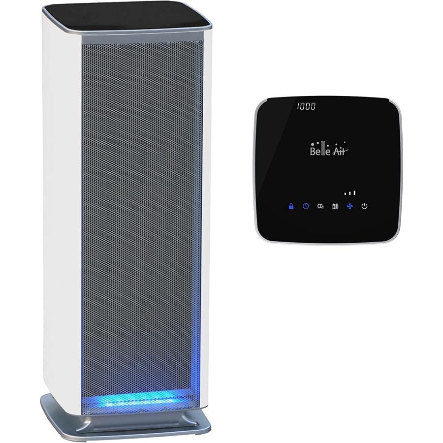 静電気フィルタ式空気清浄機 ベルエール フィルター交換不要 CO2センサー搭載 BA-300 Co2 スリムタワー :2022-YS2-4573562480055:SCマーケット - 通販 ...